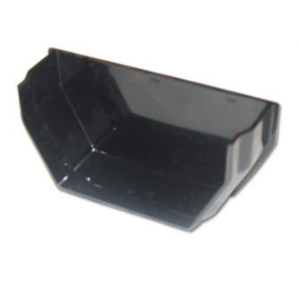 FloPlast Black Square Gutter Stop Ends – STC Plastics