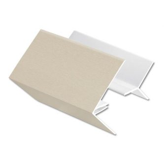Cream uPVC 2 Part External Corner Cladding Trim – STC Plastics